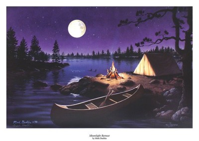 Mark Daehlin Moonlight Retreat Signed and Numbered Art Print 29" x 19 ...