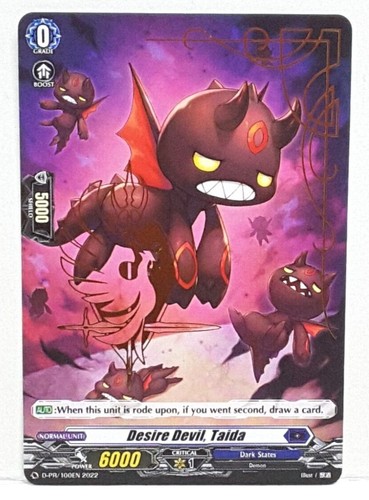 Bushiroad Cardfight Vanguard Désire Diable, Taida D-Pr / 100EN Foncé ...