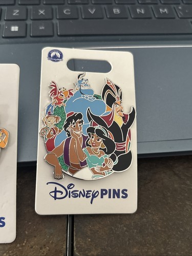 Disney Parks Aladdin Character Group Cluster Pin Glitter NEW | eBay