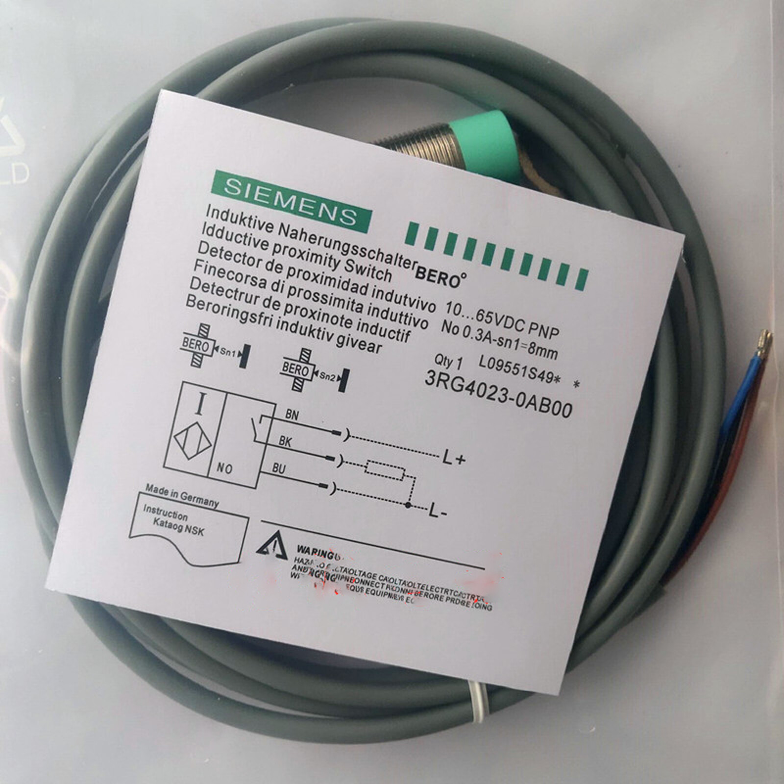 1PC NEW FOR SIEMENS Proximity Switch Sensor 3RG4023-0AB00 FAST SHIP | eBay