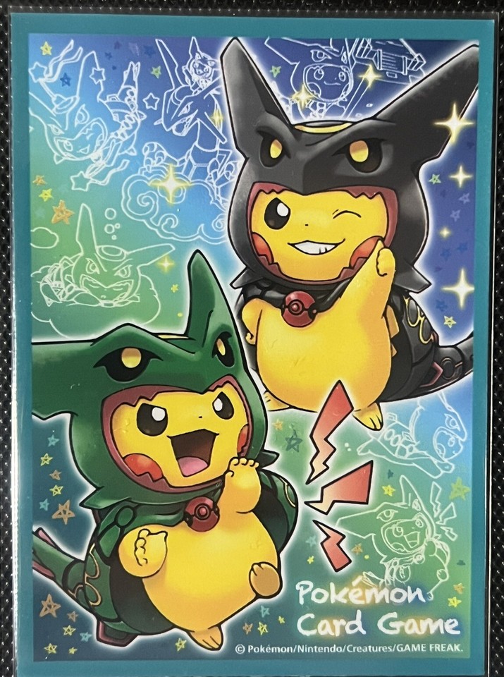 Pokémon Poncho Pikachu COMPLETE Master Sleeve Set-Mario Charizard | eBay