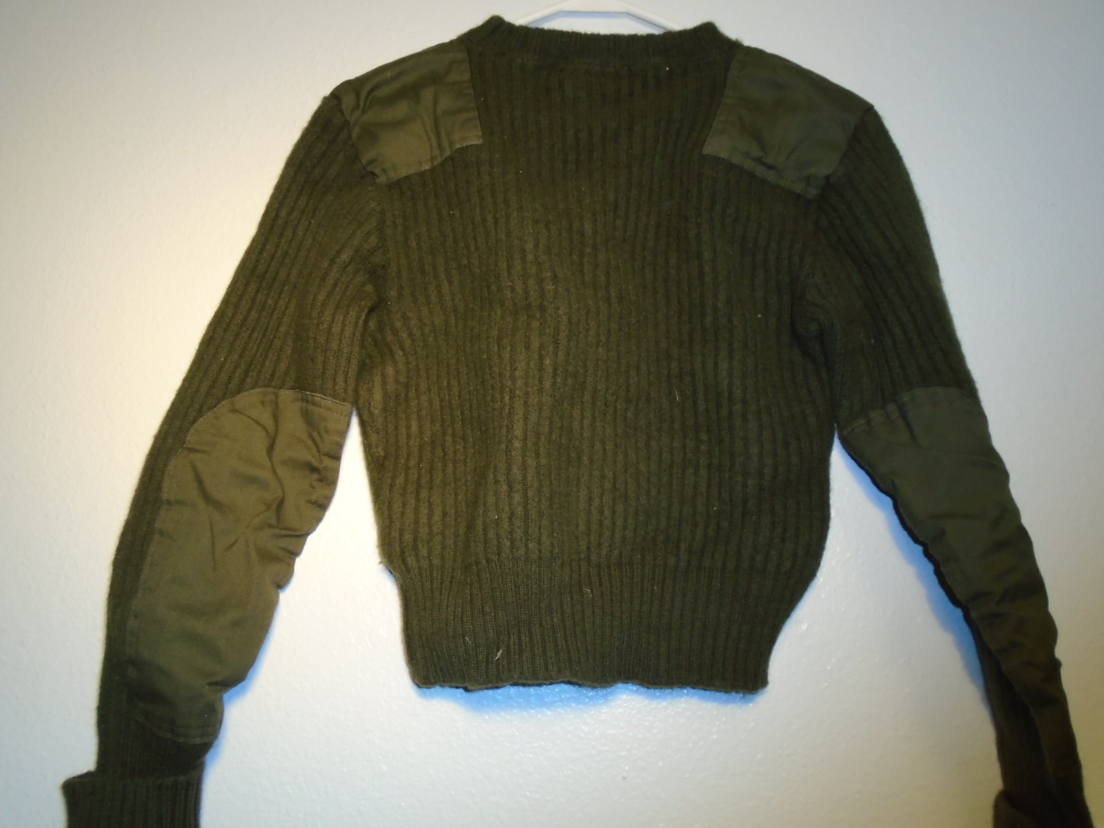 USMC US Marine Corps Cold Weather Wool Sweater Green 1997 Size 38 Small ...