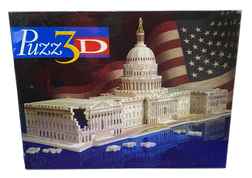 Puzz3D USA Capitol Washington DC Jigsaw Puzzle 718pc Wrebbit Puzz 3D MB ...