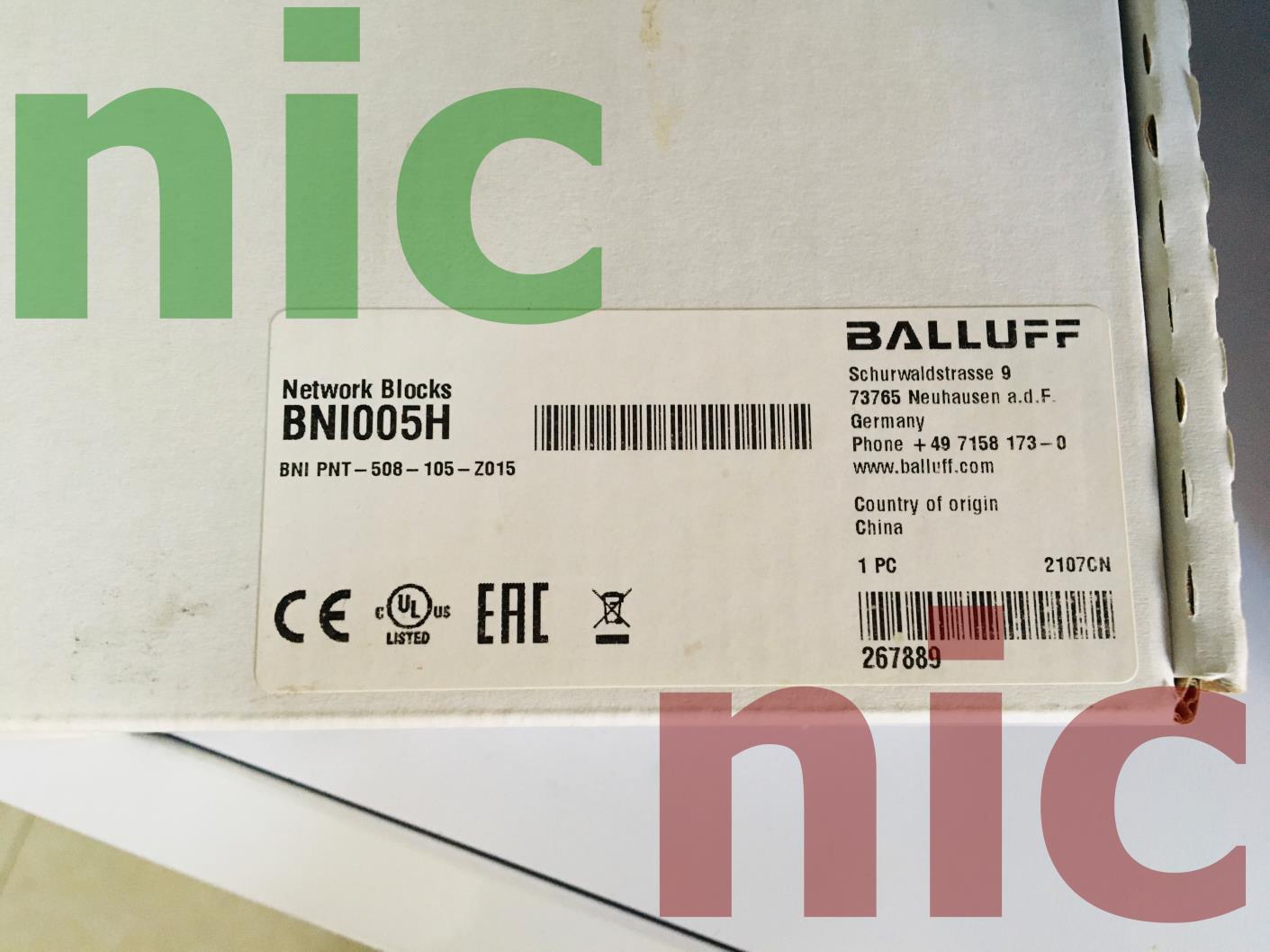 BNI005H BNI PNT-508-105-Z015 Balluff BNI005H BNI PNT-508-105-Z015 ...