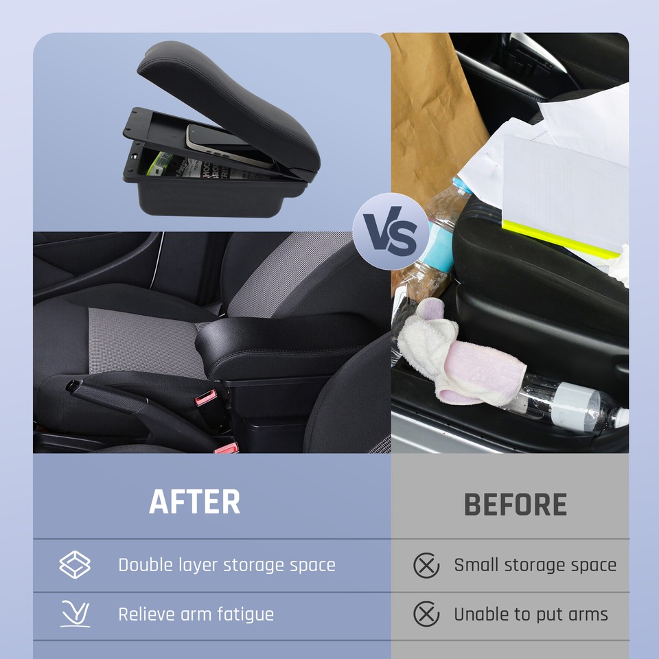 Armrest Box For MINI Cooper R50 R52 R53 R56 R57 R58 F55 F56 F57 ...