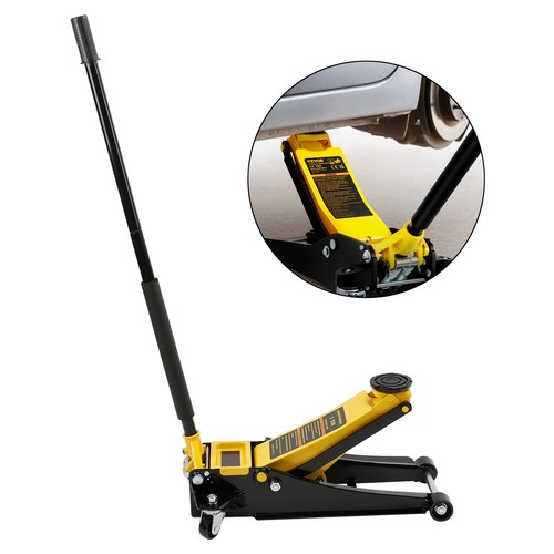 3T Aluminum Steel Floor Jack With Dual Pistons Quick Lift Pump Lift Car ...