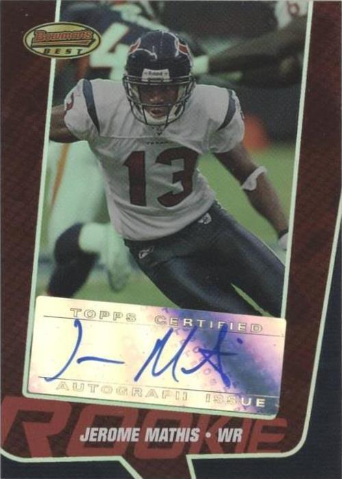 2005 Bowman's Best - Rookie Jerome Mathis #145 Red /199 (AU, RC) for ...