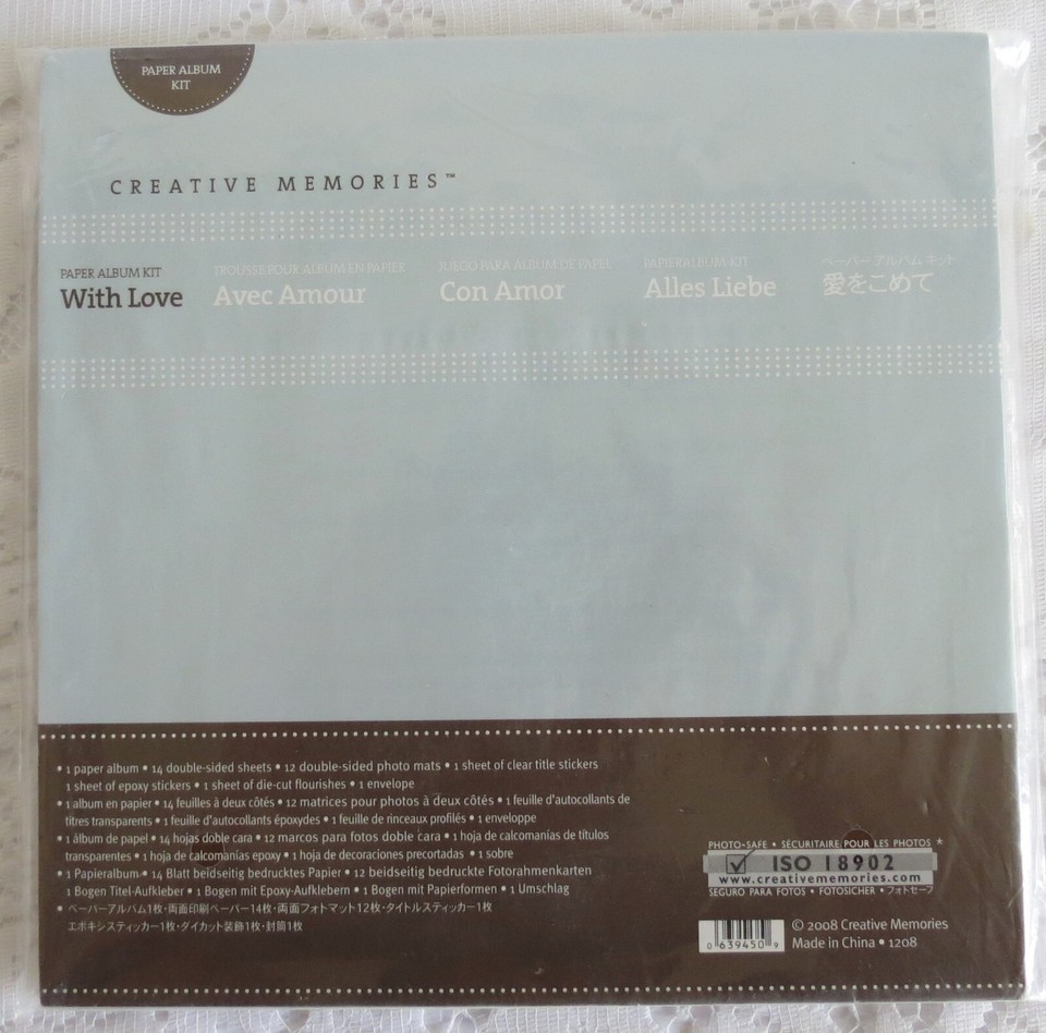 CREATIVE MEMORIES SCRAPBOOK PAPER ALBUM KITS - MERRY & BRIGHT, CANDY ...