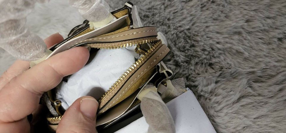 COACH 1941 Rogue Mini Charm TEA ROSE Chalk /Gold NWT | eBay