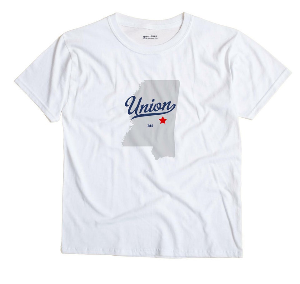 Union Mississippi MS Miss T-Shirt MAP | eBay