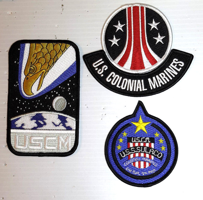 Aliens Movie Sulaco/ US Colonial Marines Unform Patches-Set (4) or Your ...
