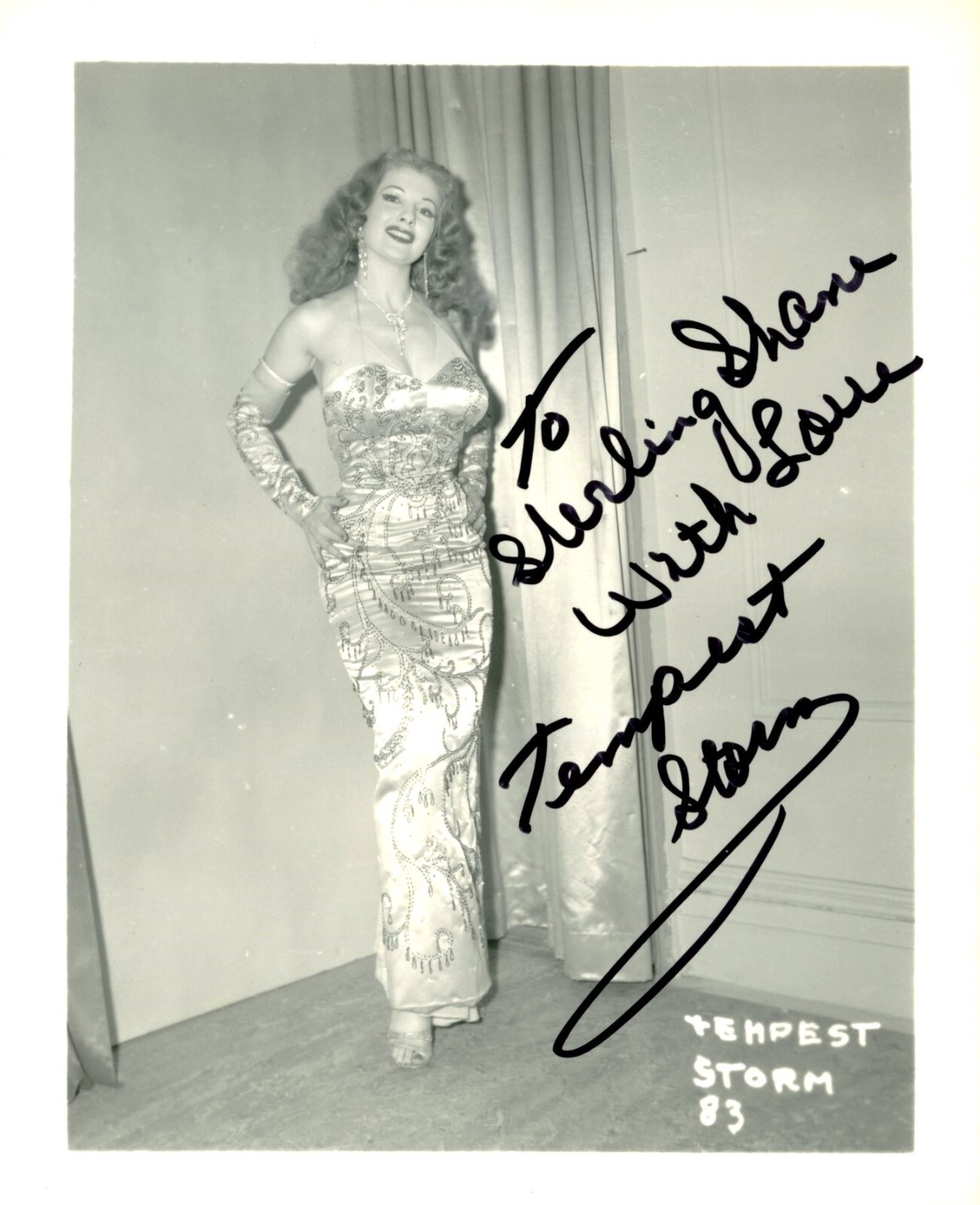 Burlesque Performer Tempest Storm Signed Photo | eBay