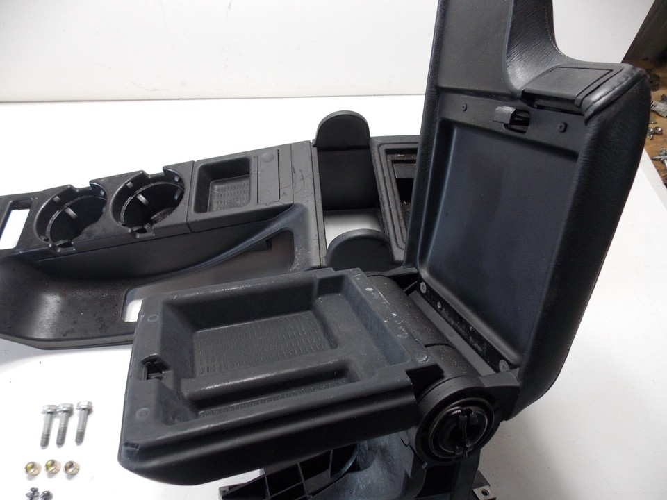BMW E46 Center Console Armrest Assembly Black OEM 99-06 323 325 328 330 ...