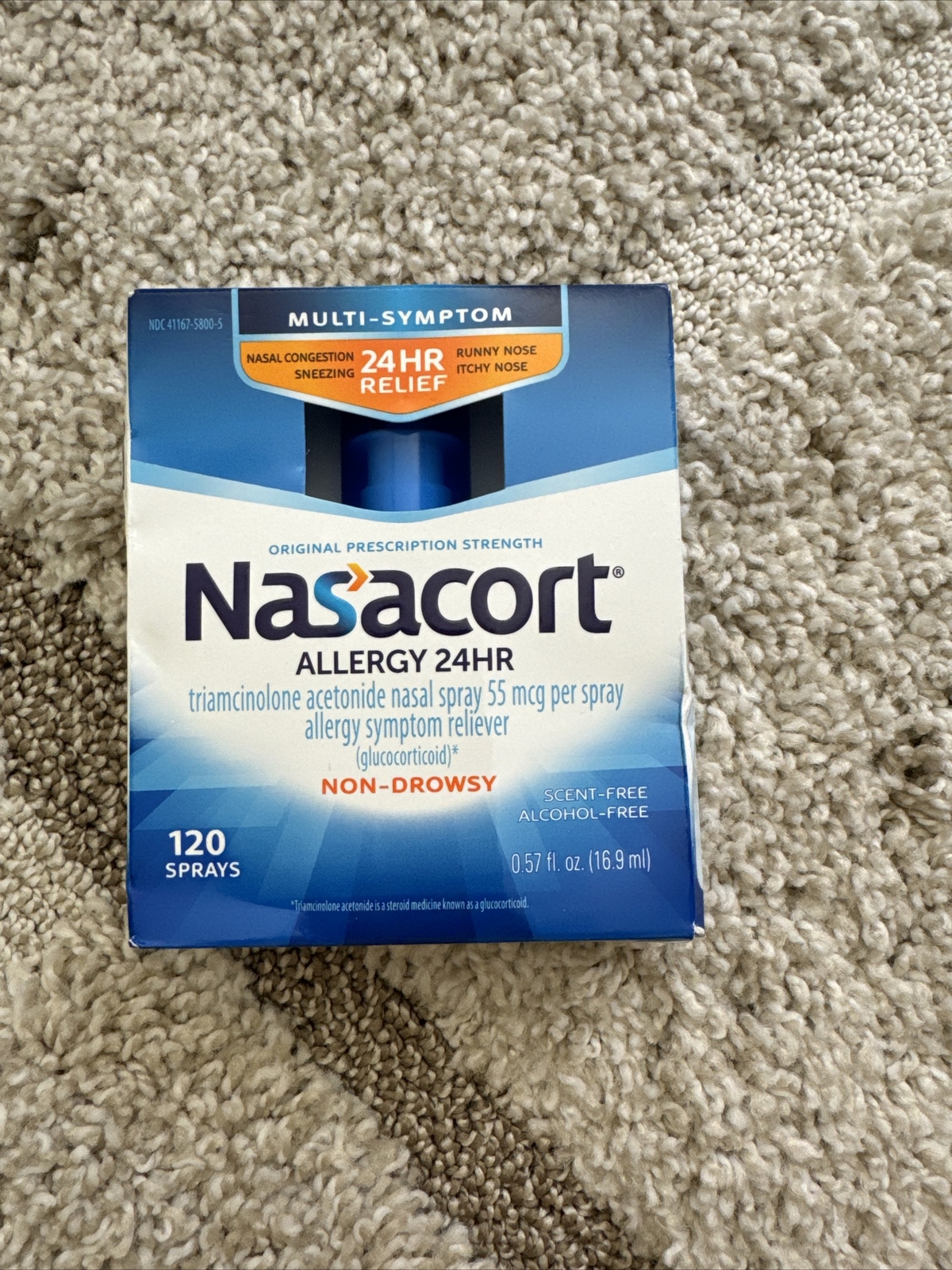 Nasacort Allergy 0.57 Oz 24 Hour Nasal Spray Exp 2025 788021176927| eBay