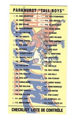 1994 Parkhurst 1964-65 Tall Boys CHECKLIST 91-180 #180 | eBay
