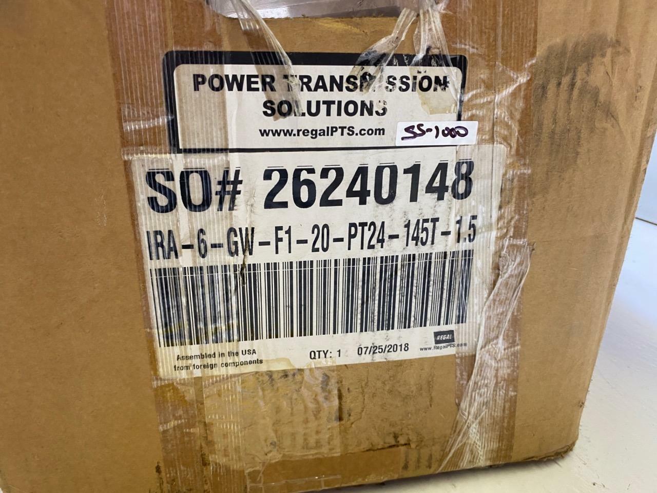 Browning Z04-E4330N IRA-6-GW-F1-20-PT24-145T-1.5 Gear Reducer 21:1 Ratio 1750RPM | eBay