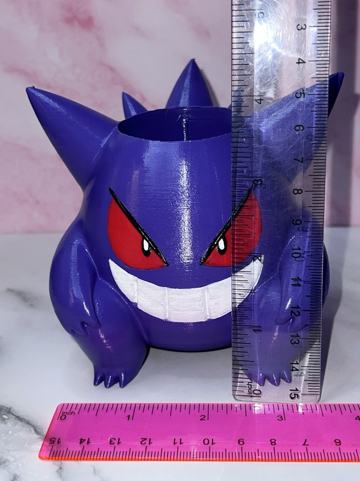 Gengar Pokemon Flower Succulent Pot Planter 3D Printed Hand Painted ...