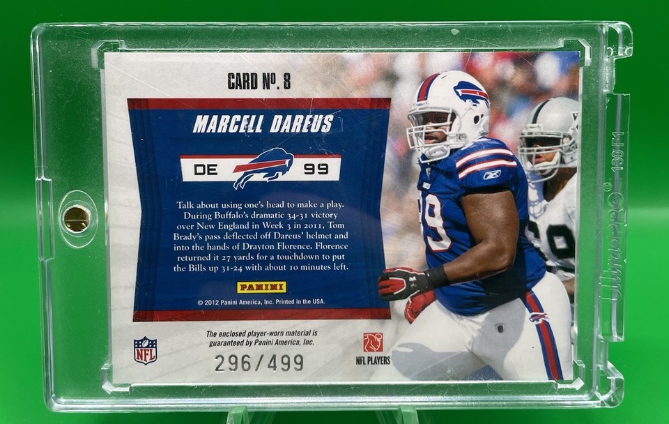 Marcell Dareus 2012 Panini Certified Future Jersey Patriots | eBay