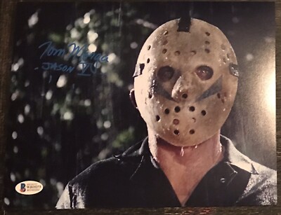 Tom Morga Signed 8x10 Photo. Beckett Witness. Jason Vorhees. Friday The ...