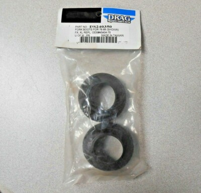 NOS Drag Specialties Fork Boots Dust Seals FX XL 76-88 Showa Models DS ...