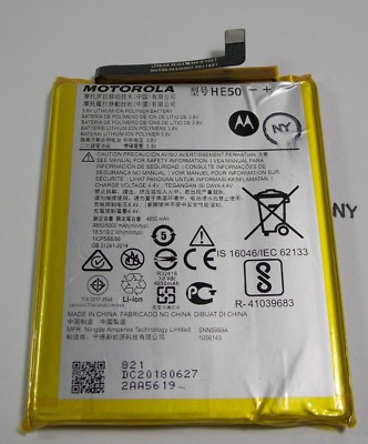 Working HE-50 Battery MOTO E5 PLUS XT1924-7 Metro PCS Phone OEM Part ...