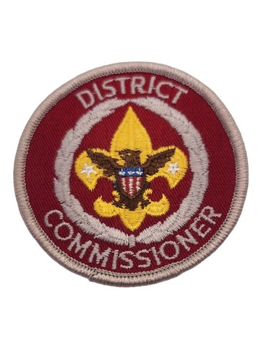 District Commissioner Emblem Badge Boy Scout BSA Patch STICKY BACK ...