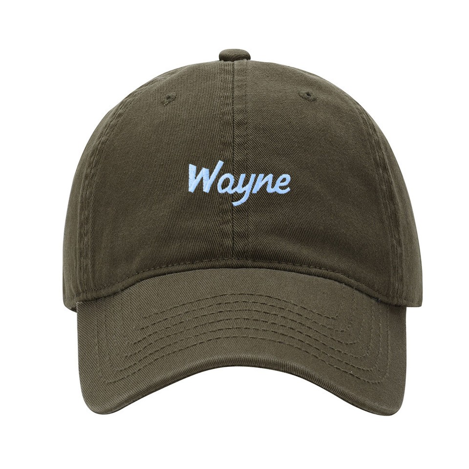 Baseball Cap Men Name Wayne Gift Embroidered Washed Cotton Dad Hat ...