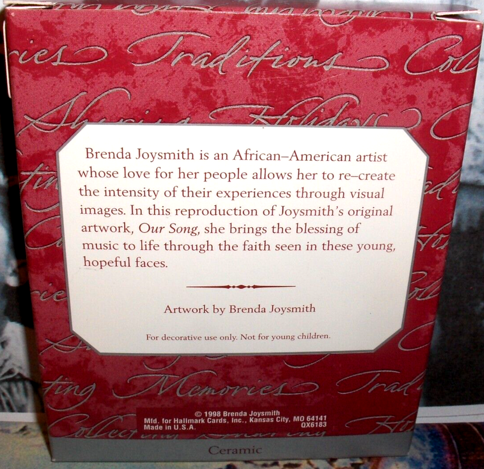Our Song'1998'Artist Brenda Joysmith Brings Her Music To Life-Hallmark ...