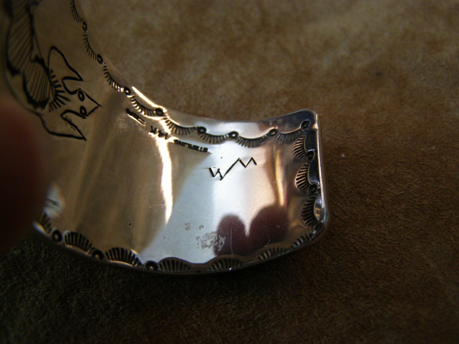 Wilbert Manning ------ Spectacular Bracelet ----- Silver with Gold ...