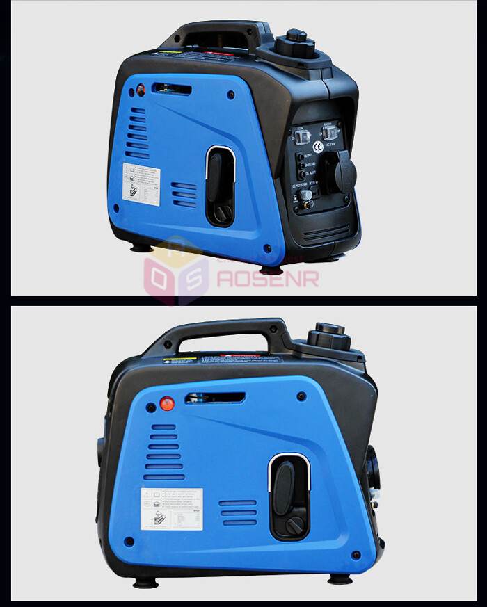 220V Portable Silent Camping Gasoline Power Inverter Generator Set 800W ...