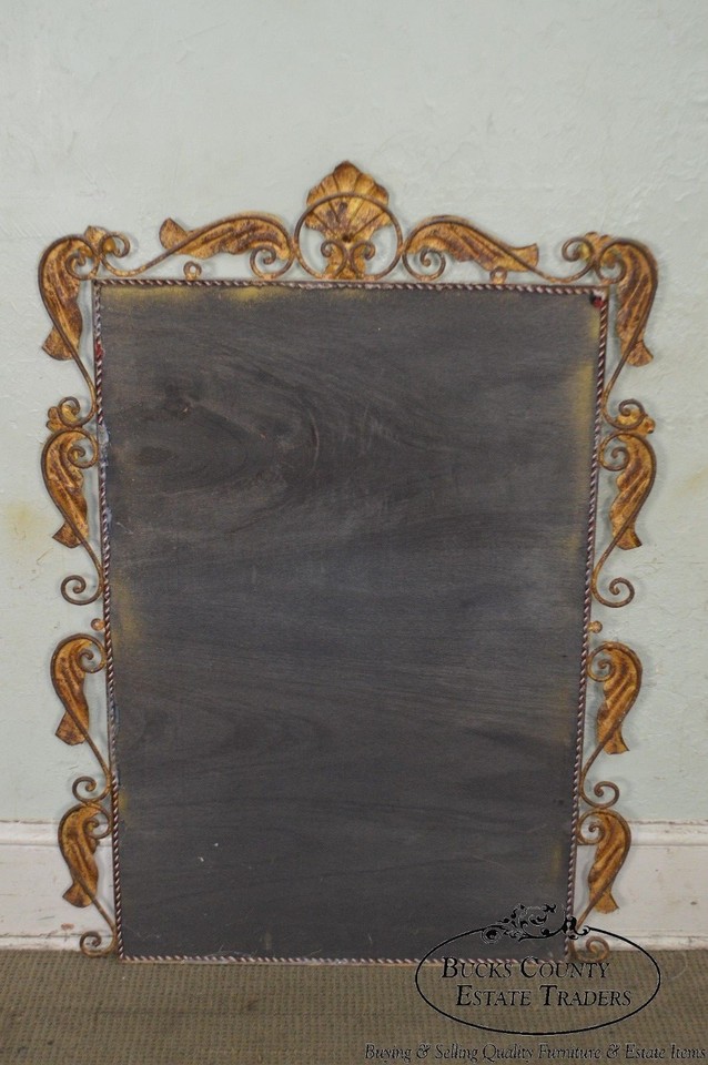 Rococo Style Italian Gilt Metal Frame Wall Mirror | eBay