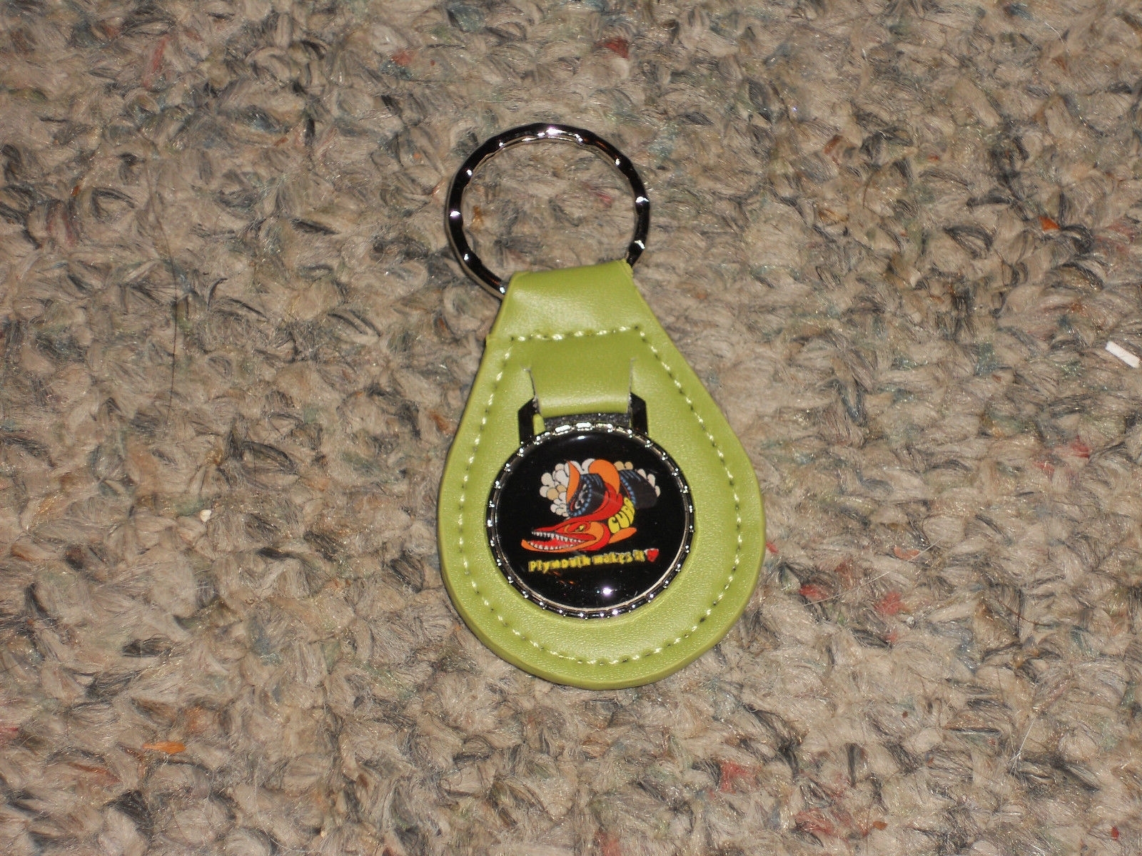 1970 1971 1972 1973 1974 PLYMOUTH BARRACUDA 'CUDA LEATHER LOGO KEYCHAIN ...
