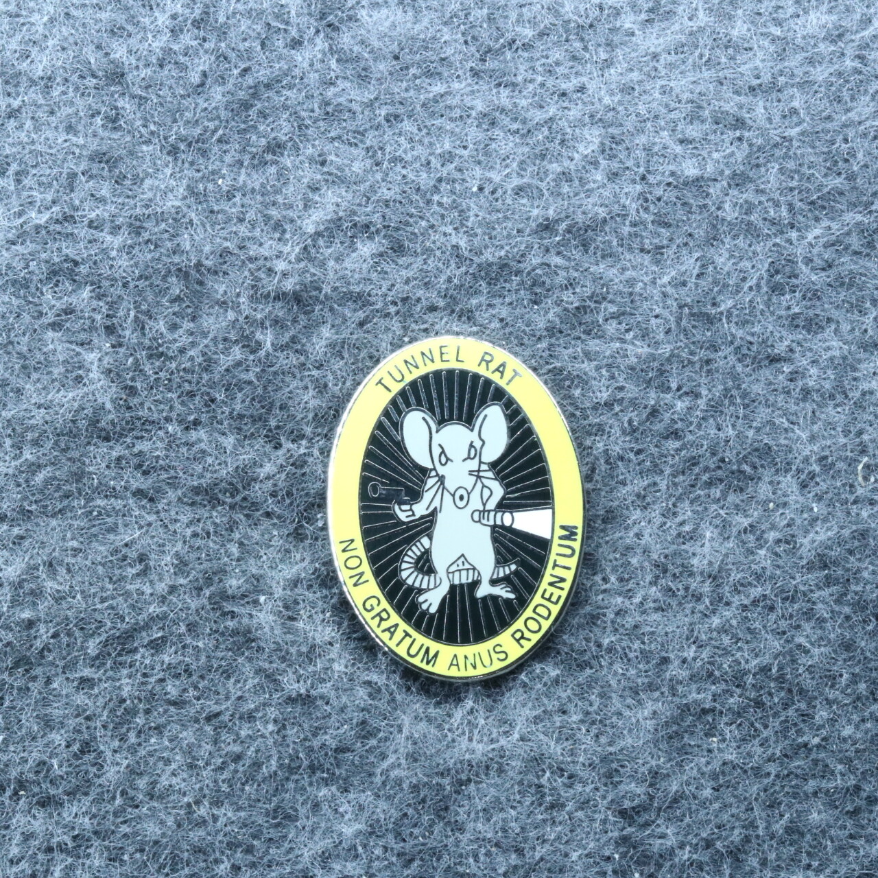 Military Hat Pin: Tunnel Rat. Non Gratum Anus Rodentum Pin [1-1/2"] | eBay