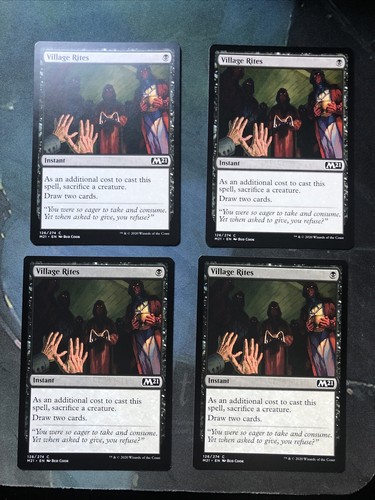 4x Village Rites, MTG Core Set 2021, NM/Never Played, Complete Set!! | eBay