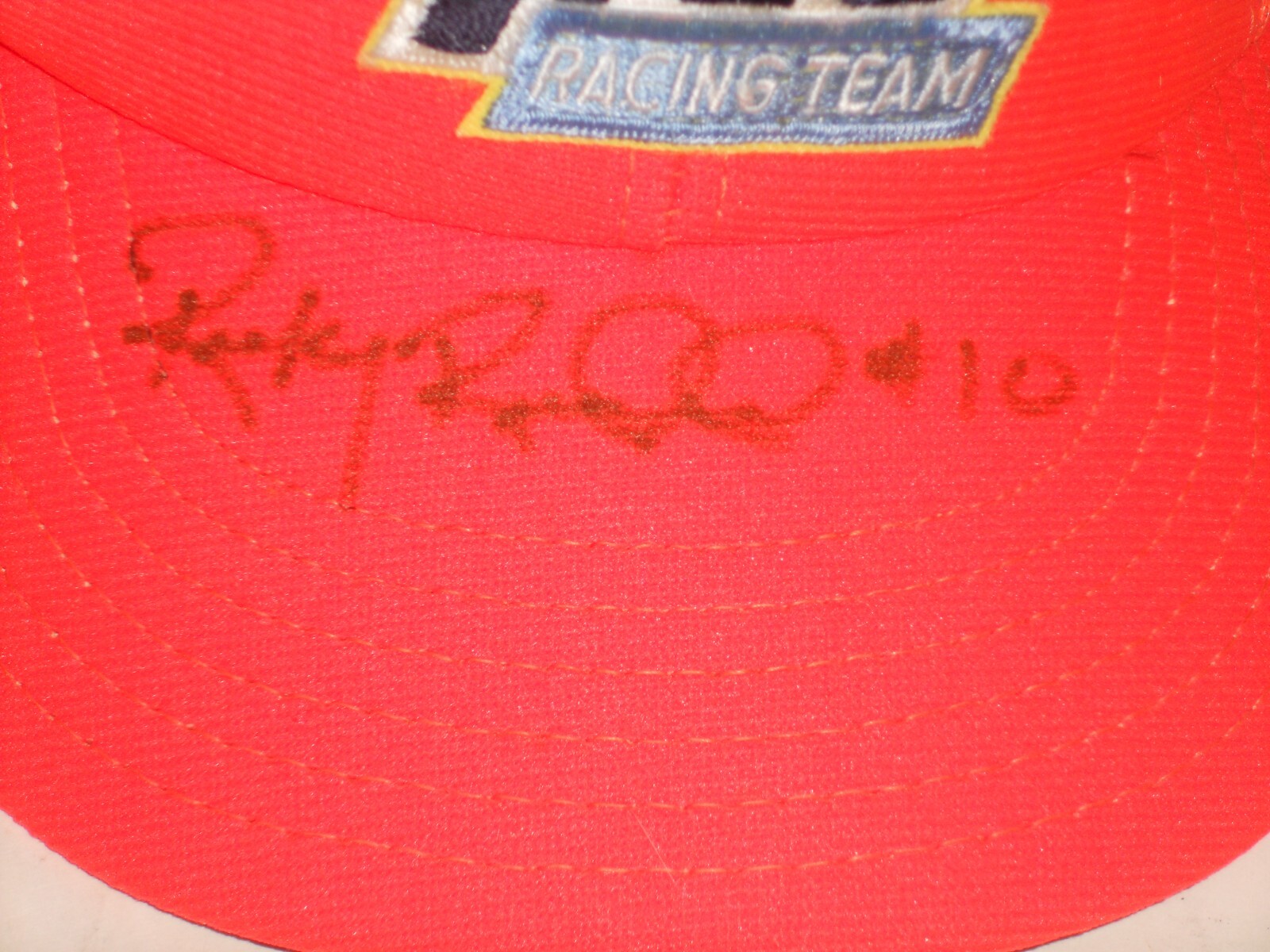 Vintage Ricky Rudd AUTOGRAPH Tide Racing Team Snapbac… - Gem