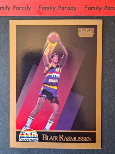 Blair Rasmussen 80 Denver Nuggets Carte Skybox 1990-91 NBA Basket Ball ...