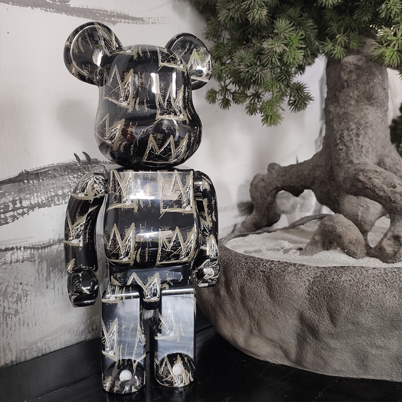 Bearbrick 400% Basquiat 8th Generation Crown 11-inch Height Brick Bear ...