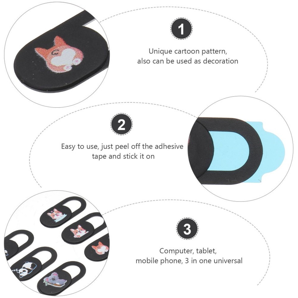 6 Pcs Laptop Camera Cover Slide Phone Computer Protector Privacy Covers ...