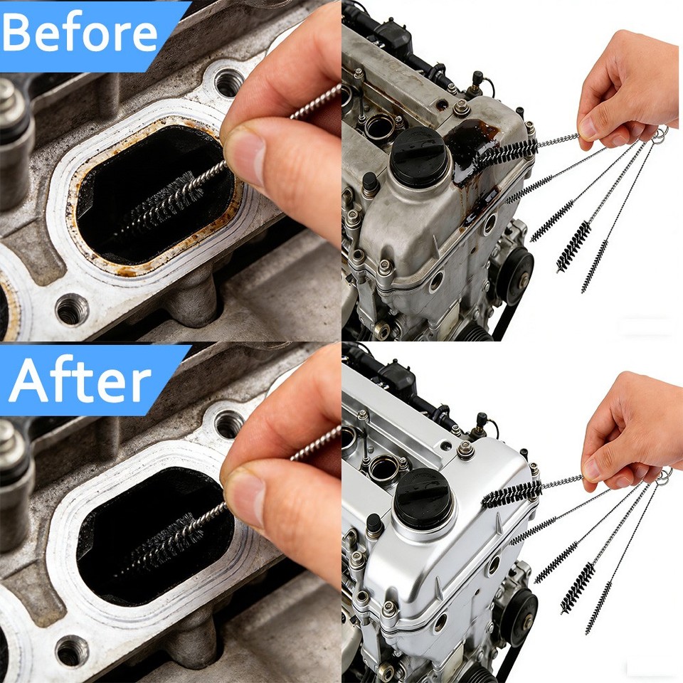 18Pcs Carburetor Engine Cleaning Brushes Wire Tool For Carb ATV ...
