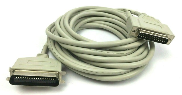 Black Box Dot-Matrix Printer (18-Conductor) Cable, Centronics Male/DB25 ...