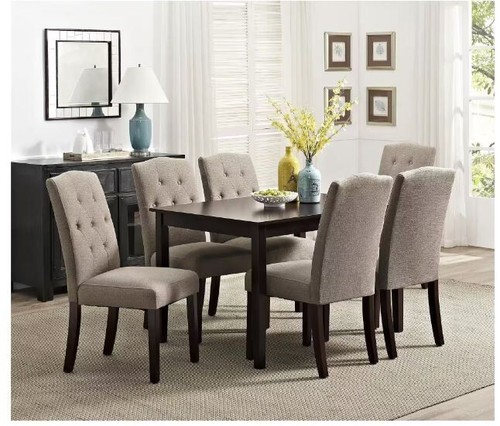 Better Homes And Gardens Parsons Upholstered Tufted Dining Chair,Taupe ...