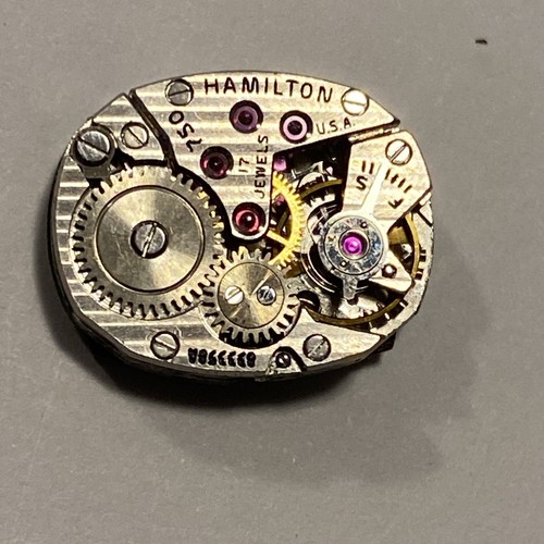 Ladies Hamilton 750 Wristwatch Movement 17 Jewel Parts Or Repair Broken ...
