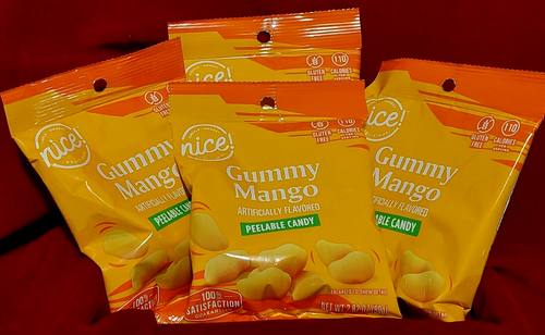 NICE! X 4 Gummy MANGO Peelable Candy 2.82 oz Fresh Delivery TIK TOK ...