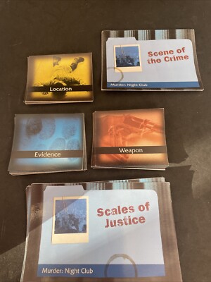 Law And Order Board Game Replacement Cards Complete Set Cardinal ...