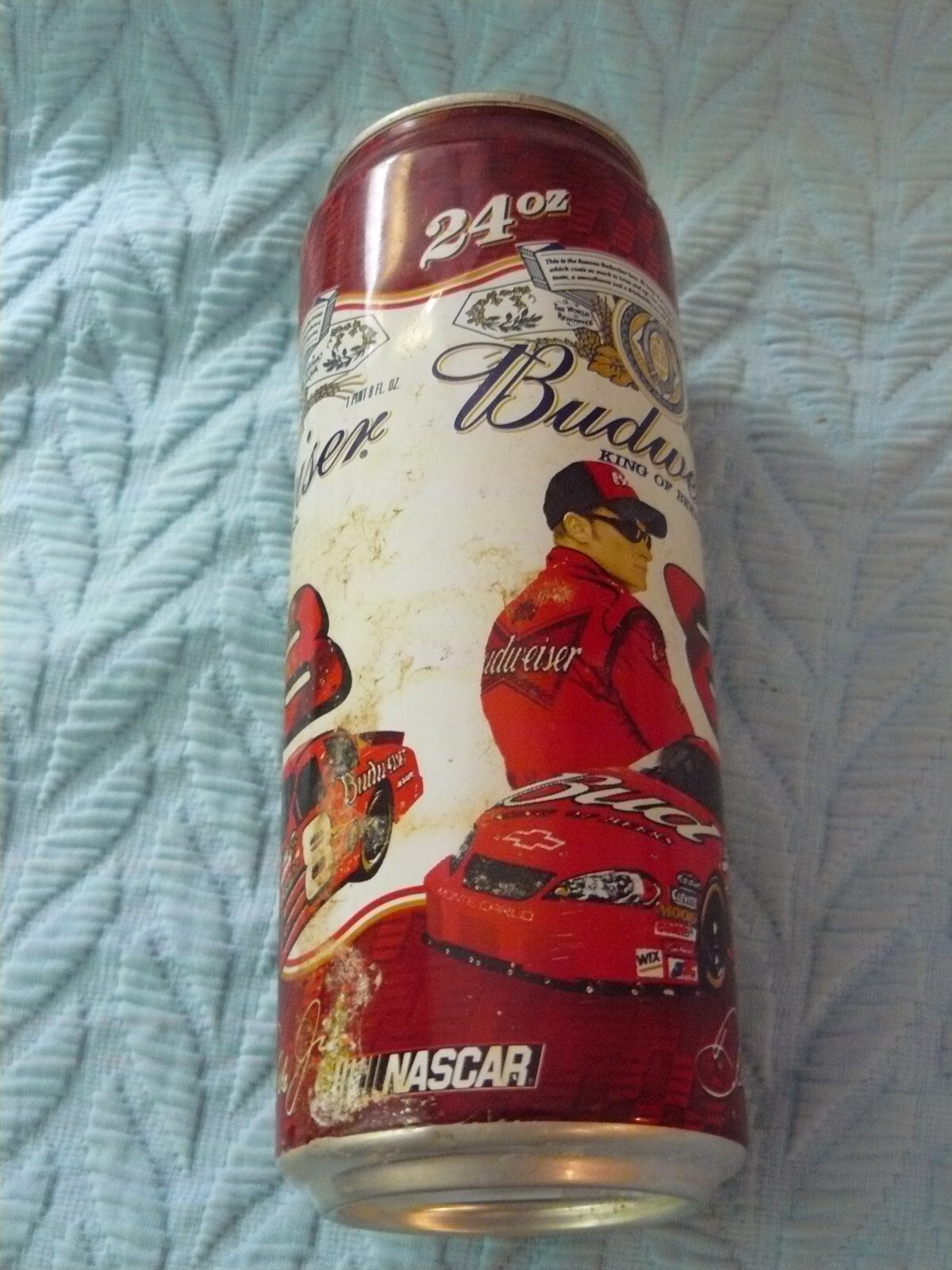2006 24 OUNCE DALE EARNHARDT JR NASCAR BUDWEISER PULL TAB BEER CAN ...