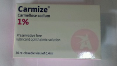 Carmize 1% pre filled vials 2x30 pk- Carmellose Sodium new celluvisc ...