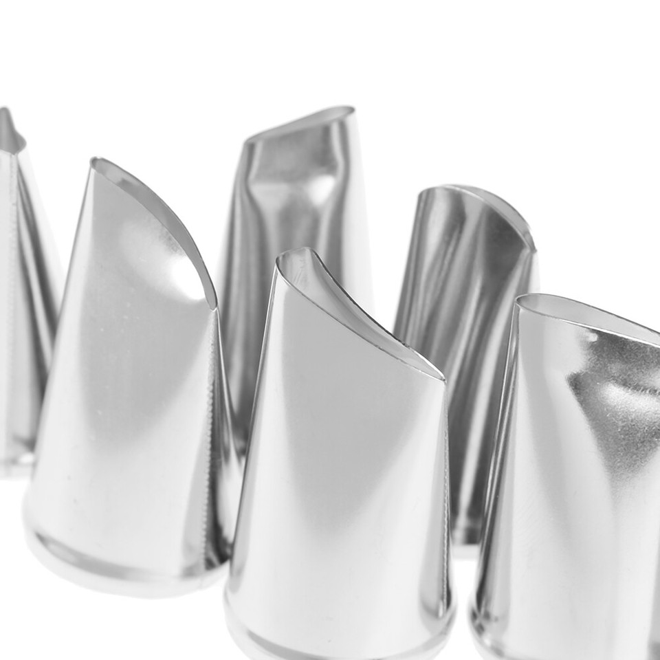 7pcs Cake Decorating Tip Cream Icing Piping Rose Tulip Petal Nozzle ...