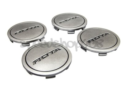 ROTA WHEELS CENTER CAPS HYPER BLACK Z CAP 4PCS REPLACEMENT G-FORCE ...