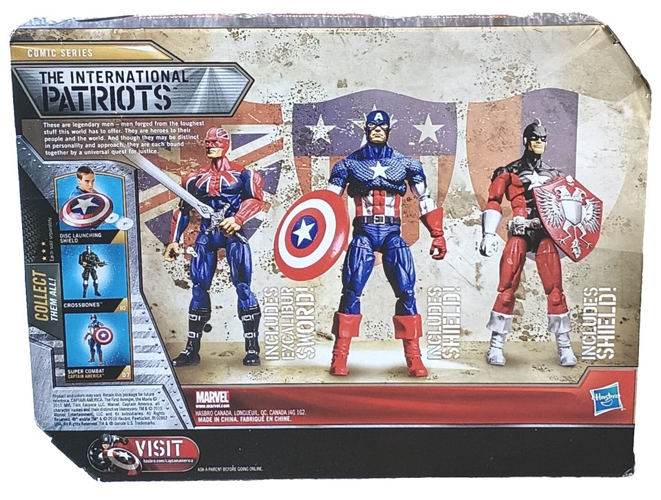 Marvel Universe THE INTERNATIONAL PATRIOTS Captain Britain America Red ...
