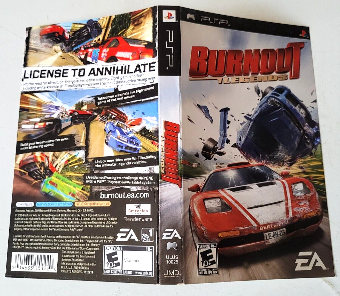 Burnout Legends PSP - Prix - Photo - Présentation